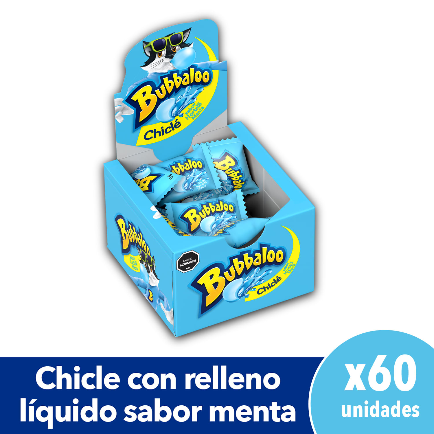 Chicles globo Bubbaloo Menta 5g - Tienda Mondelez