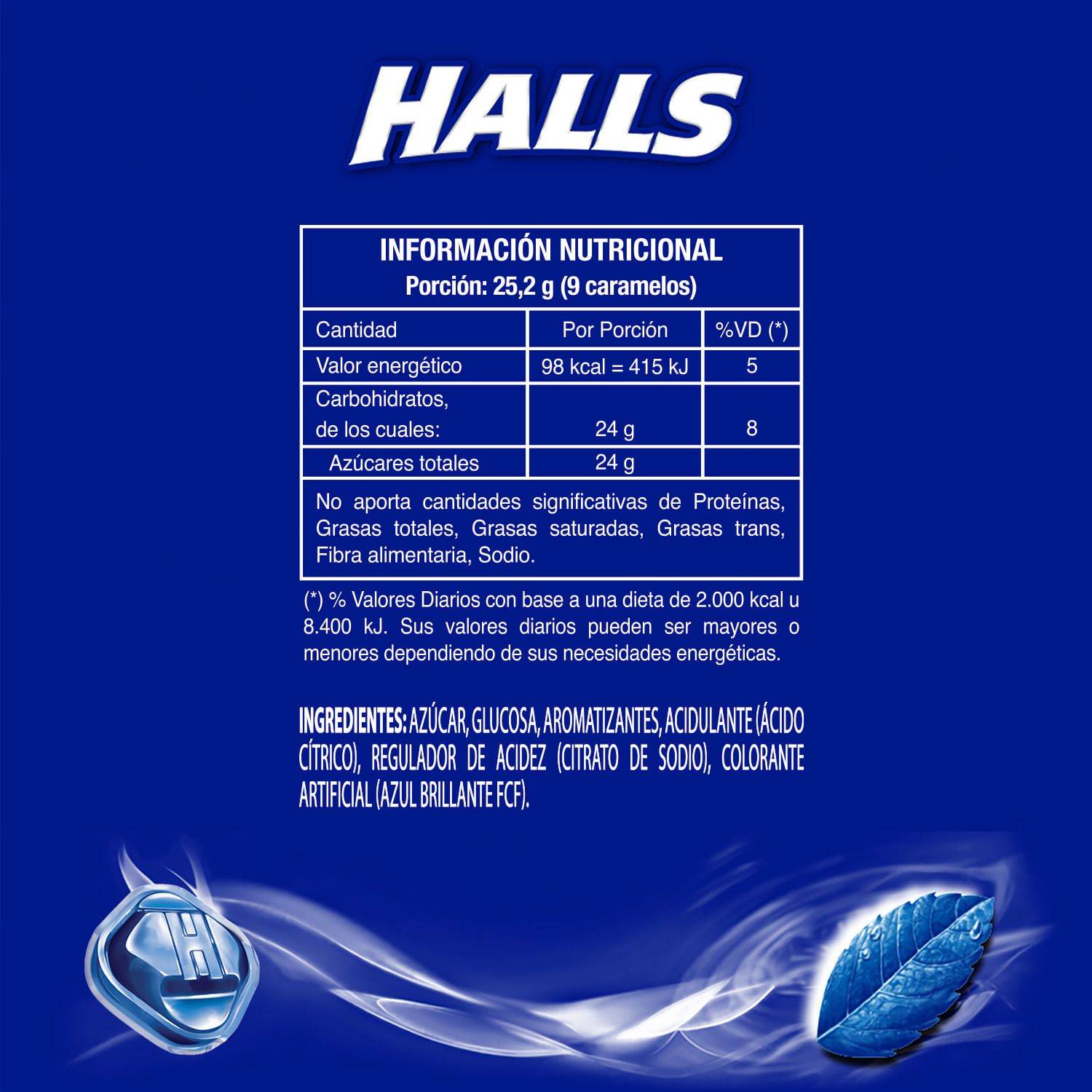 Caramelos Halls Mentho 25.2g - Tienda Mondelez