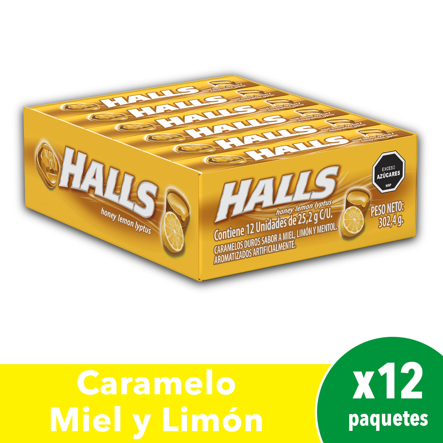Caramelos Halls Limón y Miel 25.2g - Tienda Mondelez